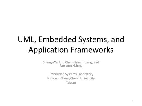 ppt uml embedded systems and application frameworks powerpoint