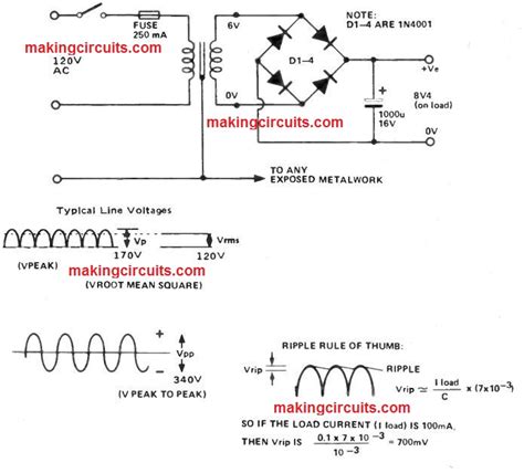 Power Supply Circuit For 8051 Microcontroller