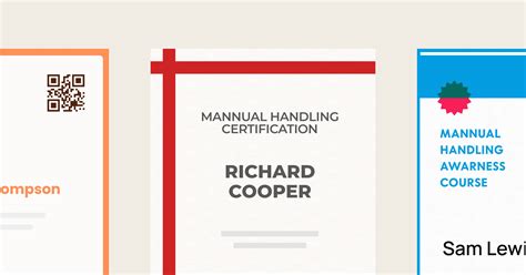 15 Editable Manual Handling Certificate Templates