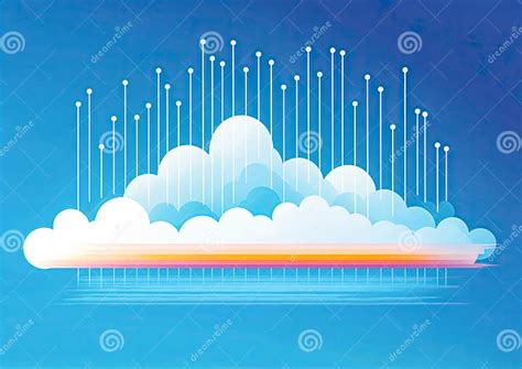 Cloud Computing Technology Concept Abstract Background Illustration