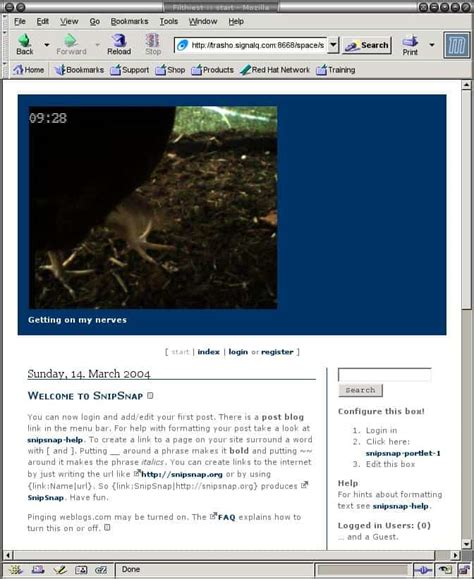 Installing And Configuring Snipsnap Network Admin Tools
