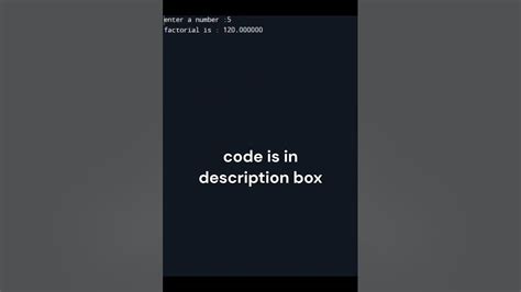 Recursion Code For Factorial In C And C C Coading Coad C Shashanktripathi9145 Youtube