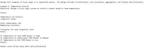 Solved Example Temperature ControlObjective Design A Chegg