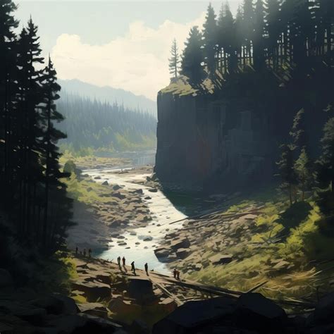 tiny figures monumental beauty exploring scale in nature premium ai
