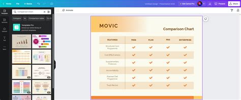 Comparison Table Template Excel