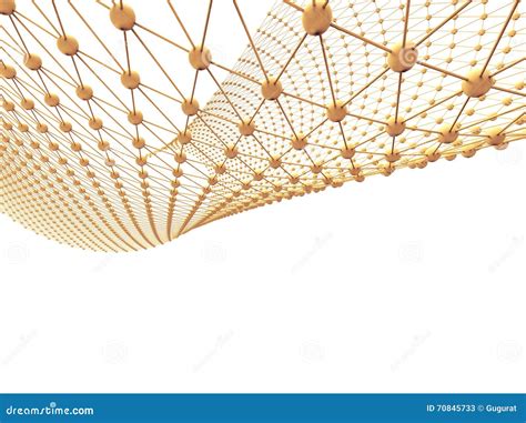 Abstract Network Technology Molecular Structure And Connection Stock
