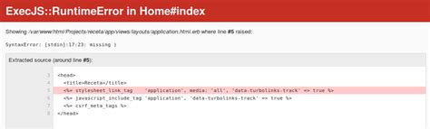 javascript execjs runtimeerror while implementing angular js in rails stack overflow