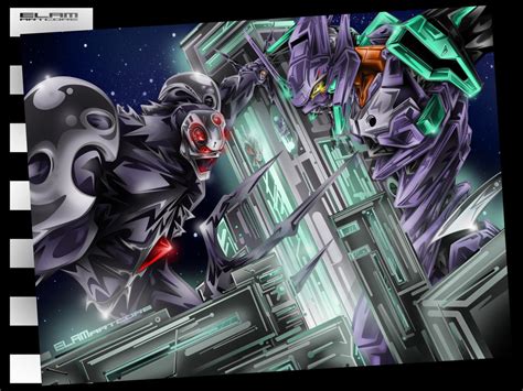 Eva 01 Vs Angel By Kappa Elamartcore On Deviantart