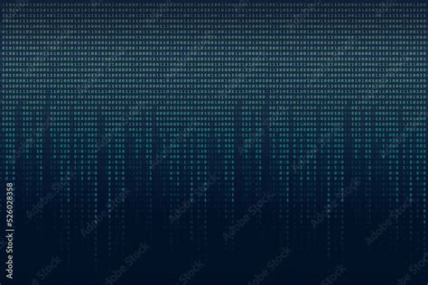 Binary Code Abstract Technology Wallpaper Of Binay Data Falling From