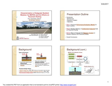 Pdf Characterization Of Subgrade Resilient Modulus For Mepdg And The Effects On Pavement Rutting
