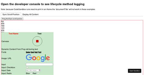 React To Print Handling Scrolling Forked Codesandbox