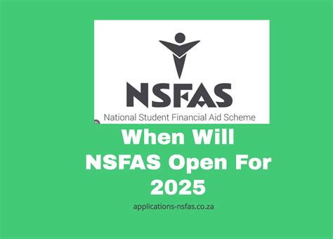 When Will Nsfas Open For 2025 Za