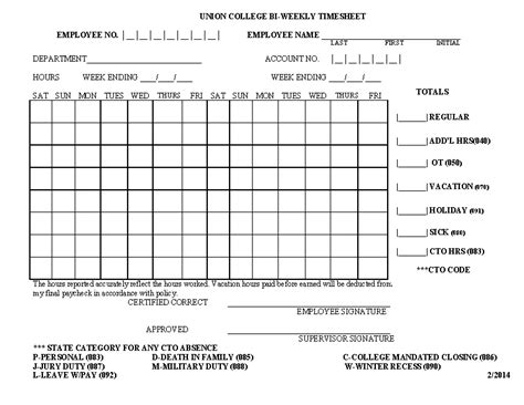 Bi Weekly Timesheet Template PDFSimpli