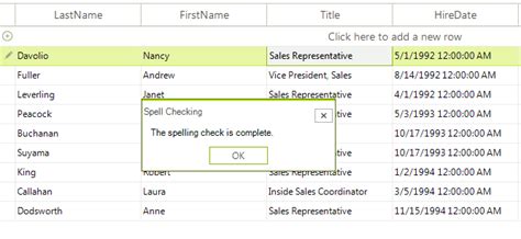 Spellchecking Radgridview Winforms Spellchecker Telerik Ui For Winforms