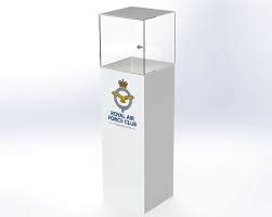 Locking Acrylic Display Case On Plinth