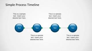 Simple Process Timeline Template For PowerPoint SlideModel
