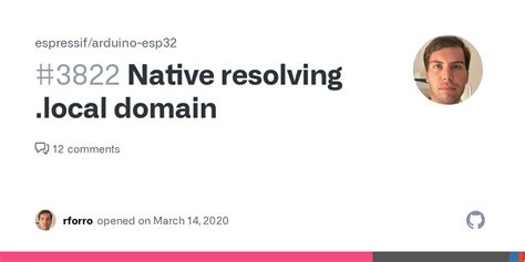 Native Resolving Local Domain Issue Espressif Arduino Esp GitHub