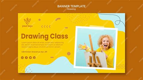 Free Psd Drawing Class Banner Template