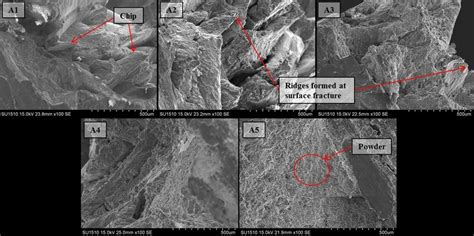 Sem Micrographs Showing The Fracture Surface Of The Tensile Profile