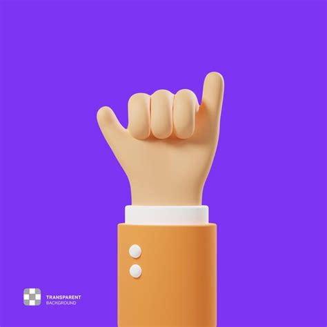 손 제스처 3d 아이콘 프리미엄 Psd 파일