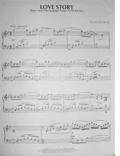 Love Story Francis Lai Piano Sheet Music Pdf Bunga Sekolah