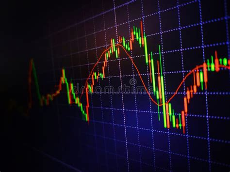 Stock Market Charts Digital Tablet Showing Charts Financial Accounting Stock Market Graphs And