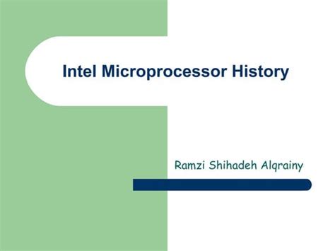 Microprocessor Ppt Operating Systems Computer Software And