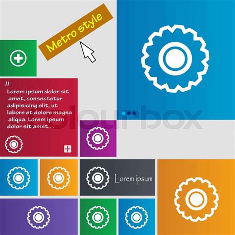 sign buttons modern interface website buttons with cursor colourbox
