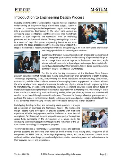 2 1 extended lesson plan introduction to engineering design process