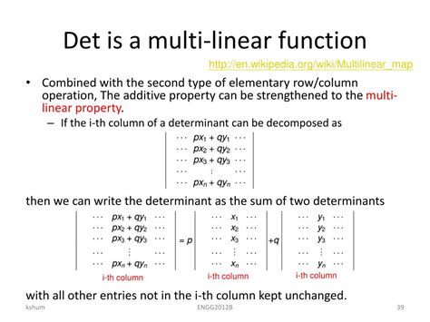 ppt engg2012b lecture 8 determinant and cramer s rule powerpoint