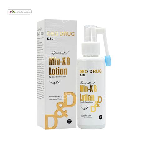 لوسیون تقویت کننده مو Min Xb دئودراگ 100 میلی لیتر کافه دارو