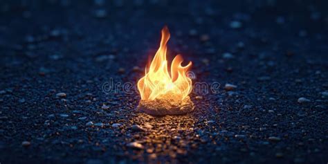 Small Flame Is On The Ground Stock Image Image Of Energy Blazing 394508425
