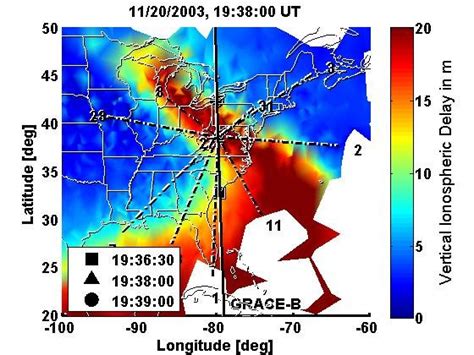Map Of Ionosphere Vertical Delay Based On Cors Data And Grace Download Scientific Diagram