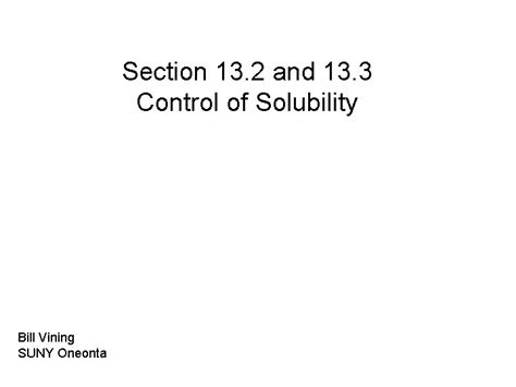 section 13 2 and 13 3 control of