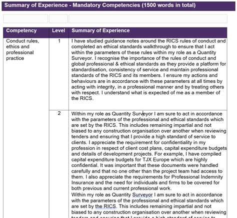 Rics Apc Submission Example