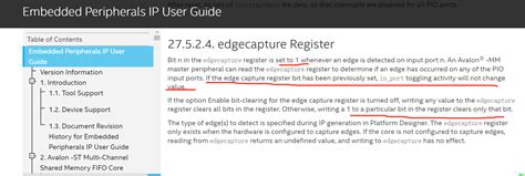 【faq】关于 Interval Timer Intel Fpga Ip 的 Edgecapture 寄存器的理解 Doreen的fpga