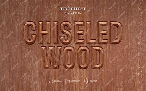 Premium Psd Wooden Text Effect Premium Psd Wooden Text Effect