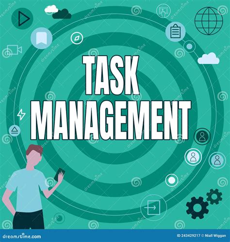 Sign Displaying Task Management Business Overview The Process Of