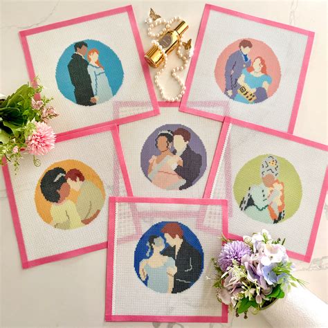 Regency Couple Needlepoint Canvases Tales And Stitching