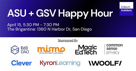 Edtech Insiders On Linkedin Edtech Insiders Happy Hour At Asugsv