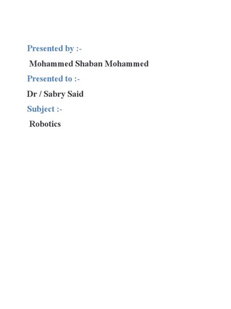 robotics pdf