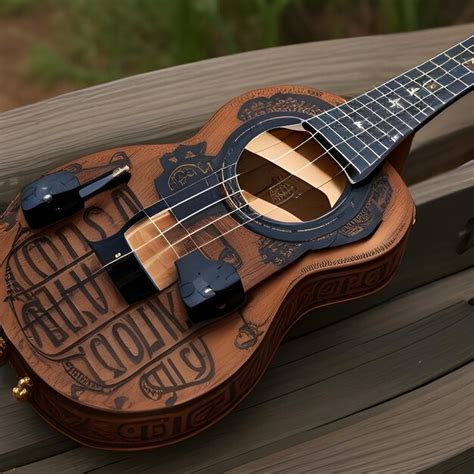 Dibujo Vectorial De Guitarra Acústica Concepto De Idea Del Día Mundial
