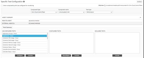 Configuring Tests For The Citrix Cloud Control Plane