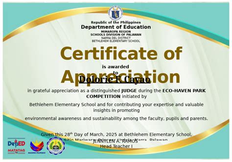 Certificate Judges Pdf