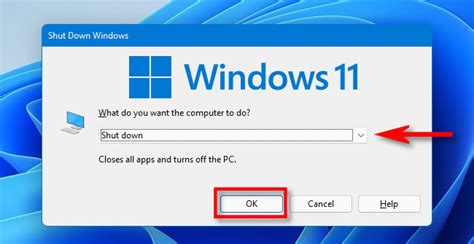 Как выключить компьютер с Windows 11 Cpab