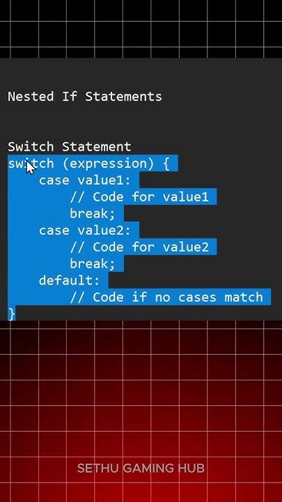 Master The Switch Statement In C Programming Tamil Shorts