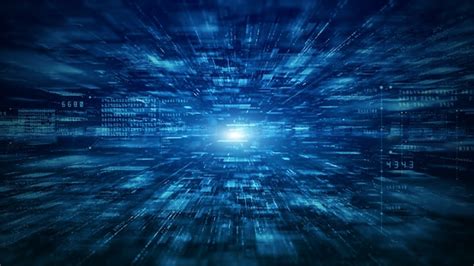 Premium Photo Digital Cyberspace Futuristic Digital Data Matrix