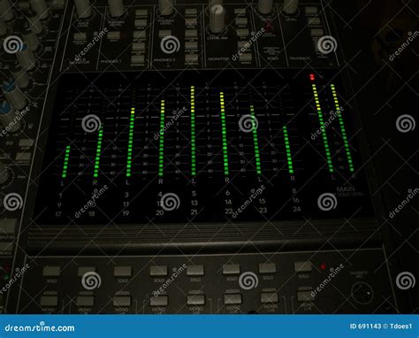 Meter Mixing Board Stock Image Image Of Meter Volume 691143