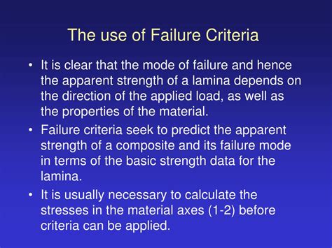 PPT Composite Strength And Failure Criteria PowerPoint Presentation Free Download ID