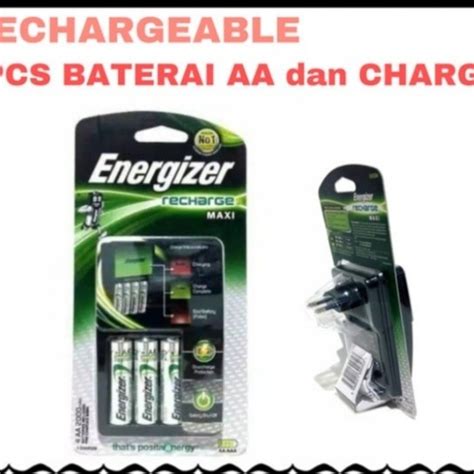 Jual BATTERY BATERAI ALKALINE ENERGIZER RECHARGEABLE MAXI AA Shopee Indonesia